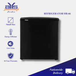 Haier HR-66 Bed Room Single Door Refrigerator Black